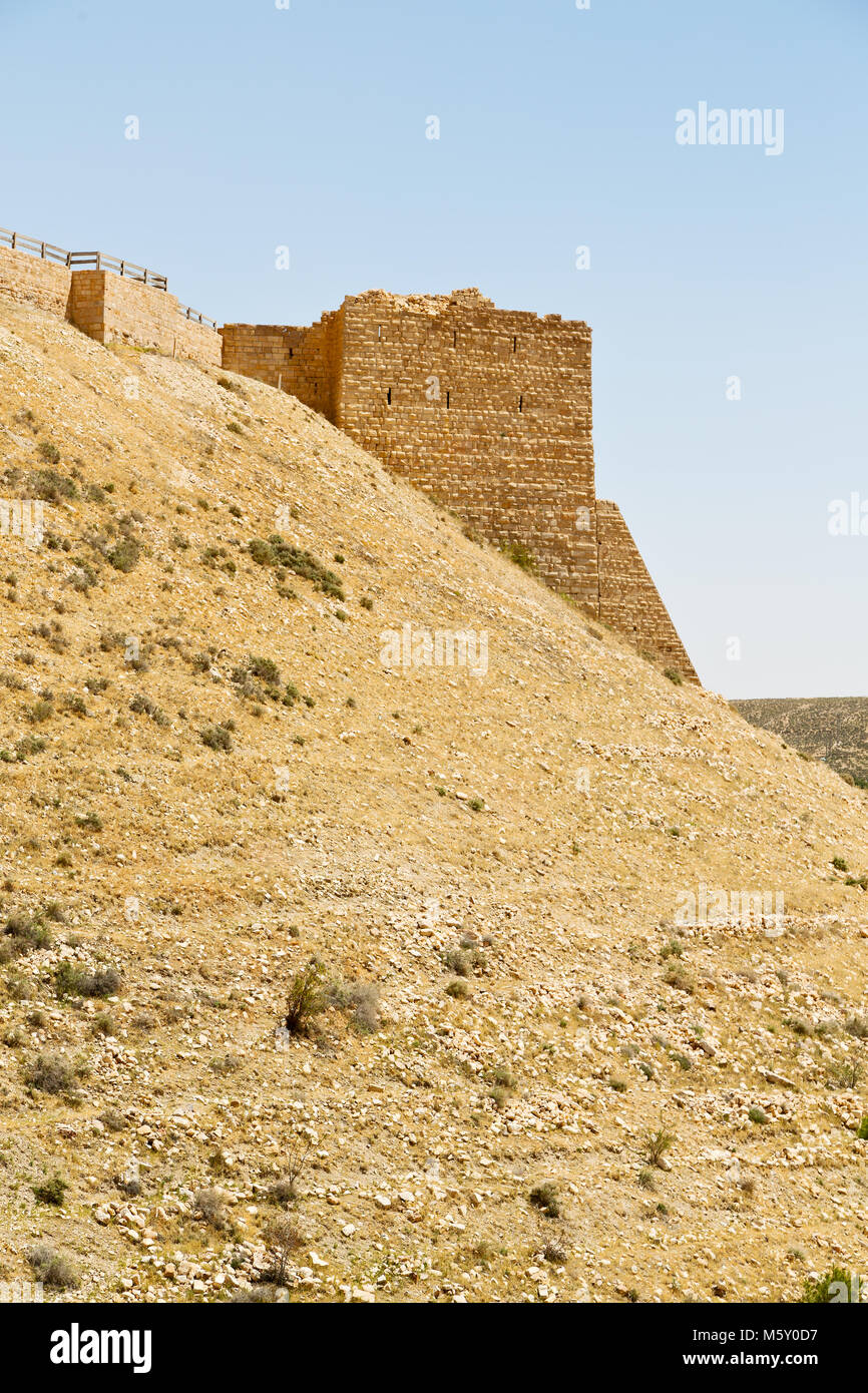 in the mountain of eden jordan the view from the antique castle Stock ...
