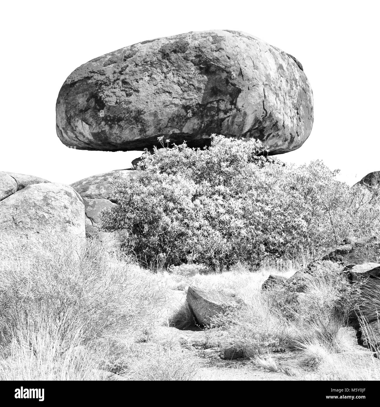 Devils marbles northern territory australia Black and White Stock ...