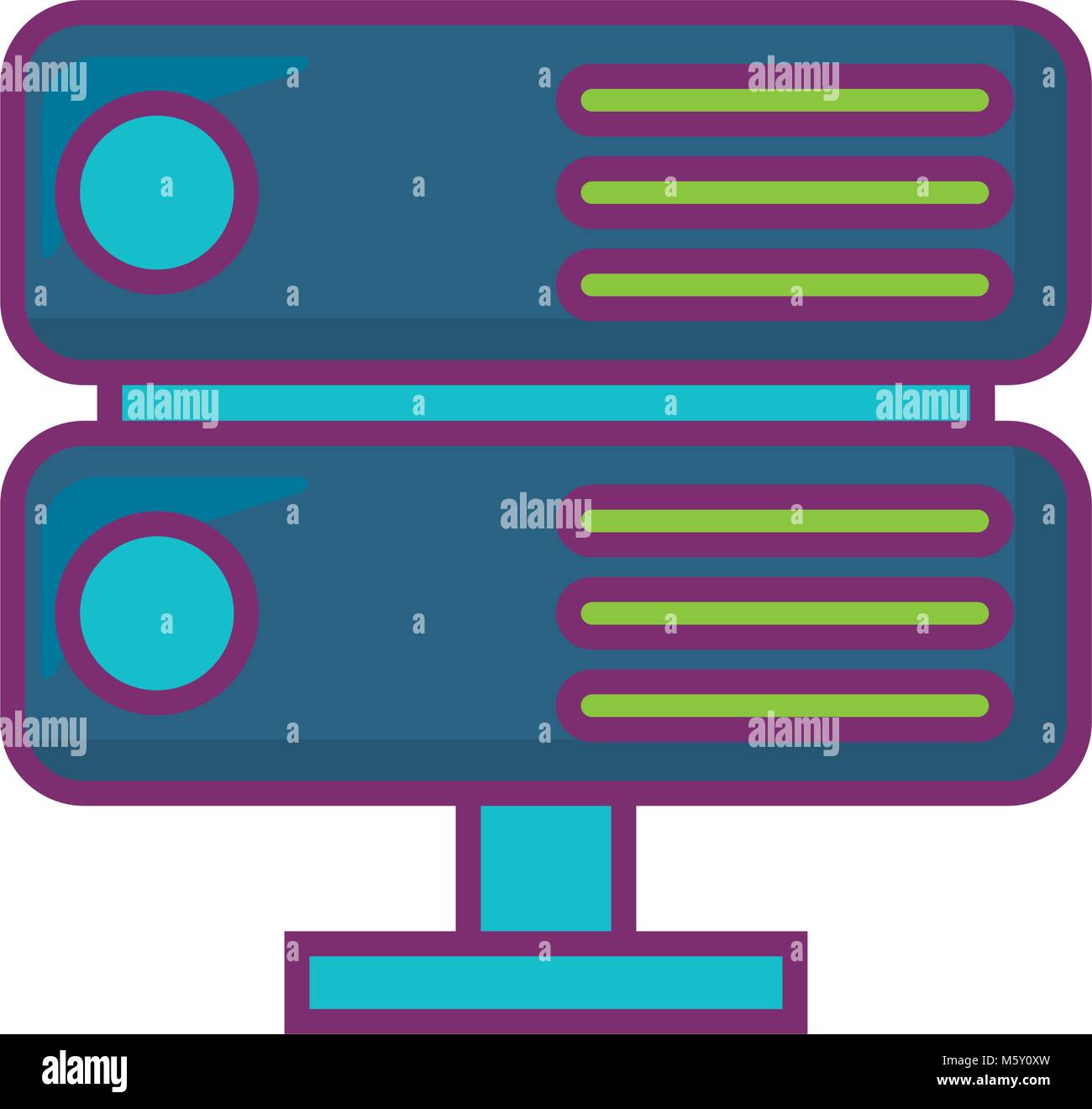 server vector illustration Stock Vector Image & Art - Alamy