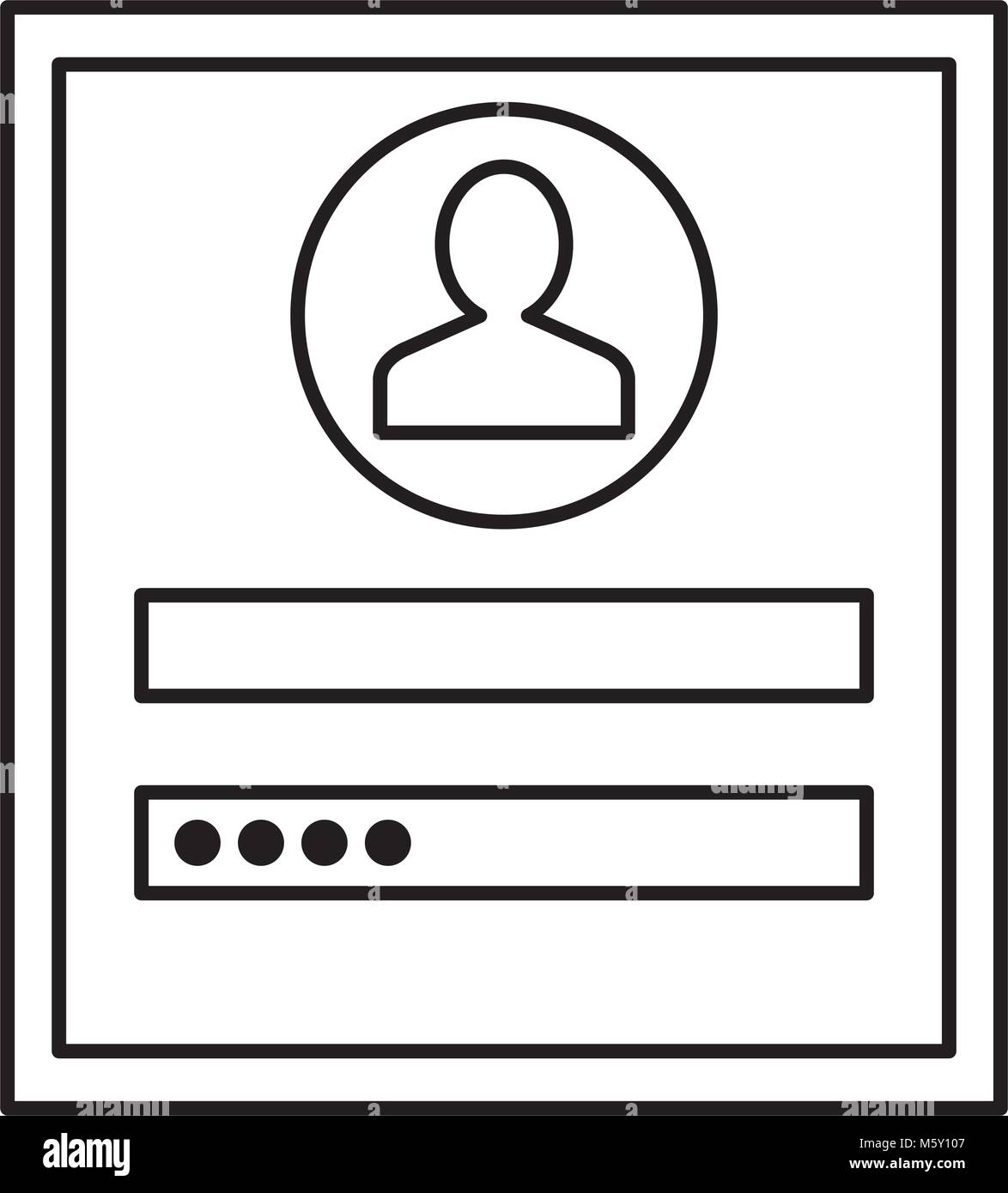 login interface access icon Stock Vector Image & Art - Alamy