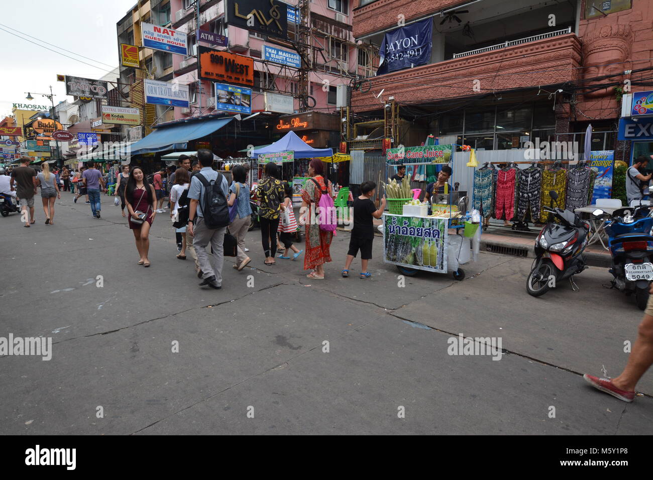 Khao San Road is a short street in central Bangkok Thailand Stock Photo ...