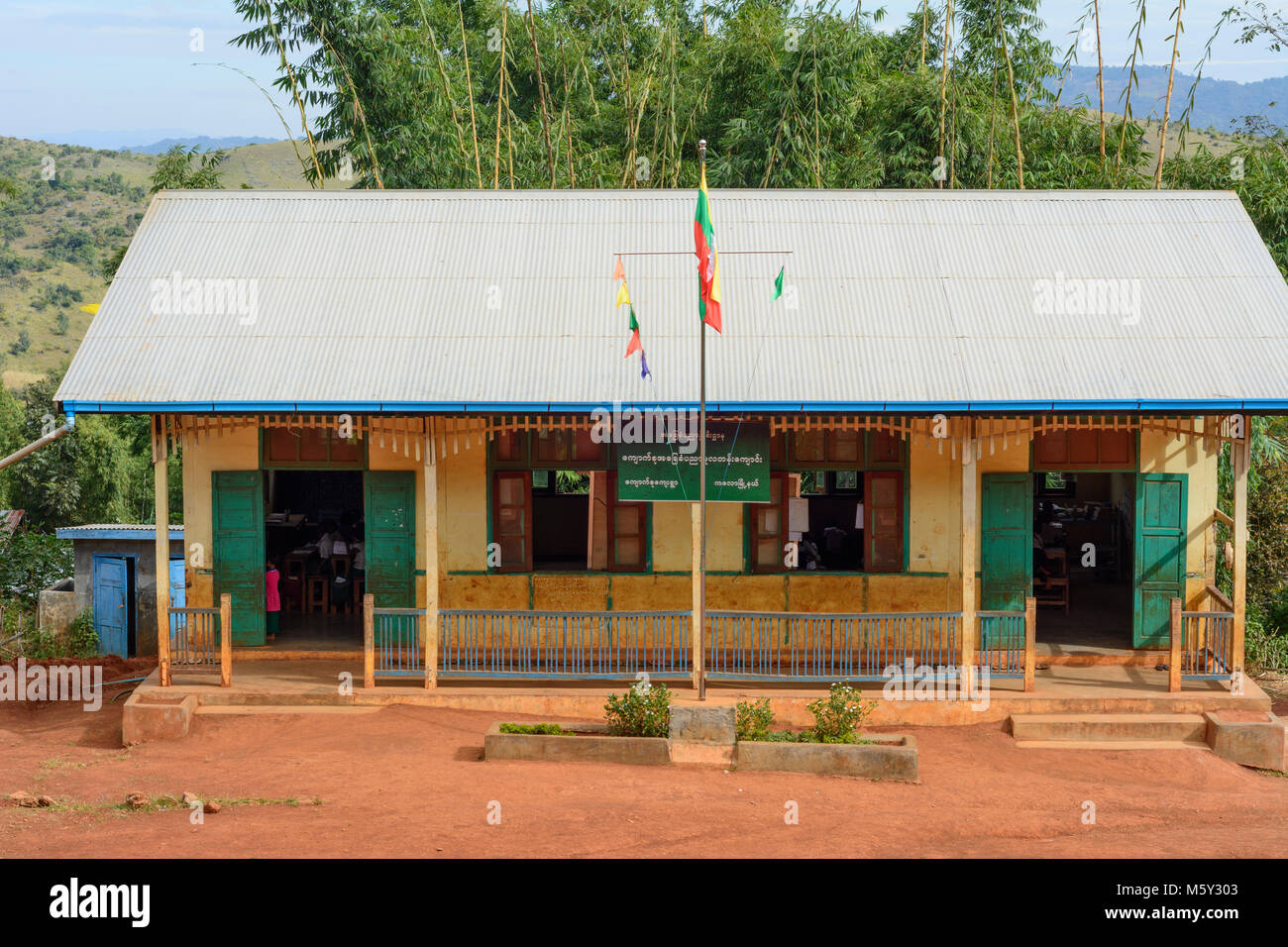 Kalaw: school house, , Shan State, Myanmar (Burma Stock Photo - Alamy Kalaw: school house, , Shan State, Myanmar (Burma Stock Photo - Alamy