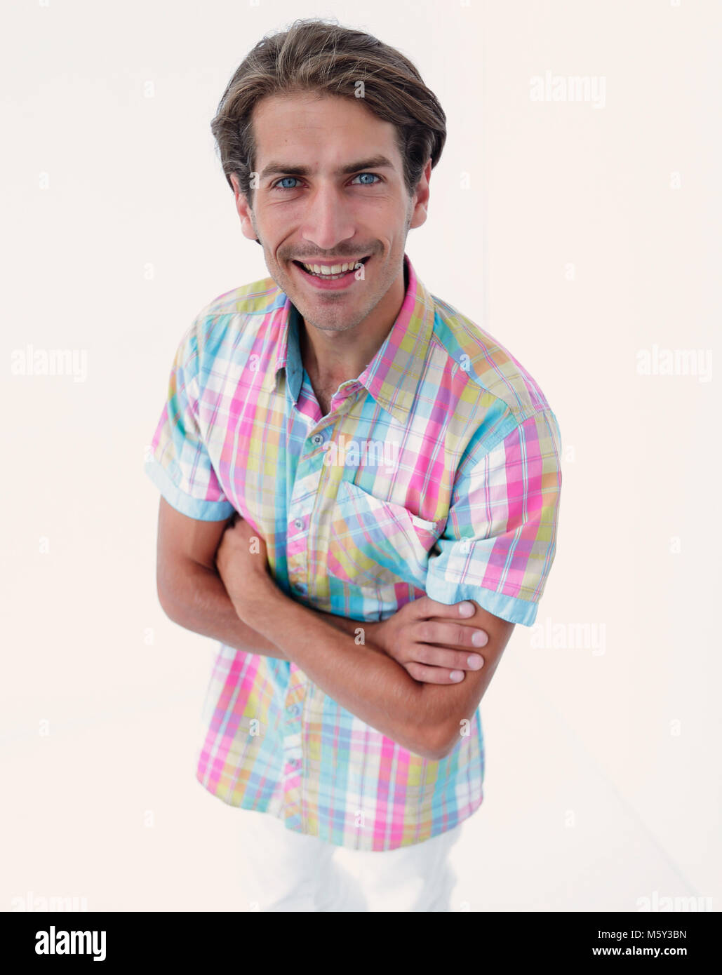successful modern man . isolated on white Stock Photo - Alamy