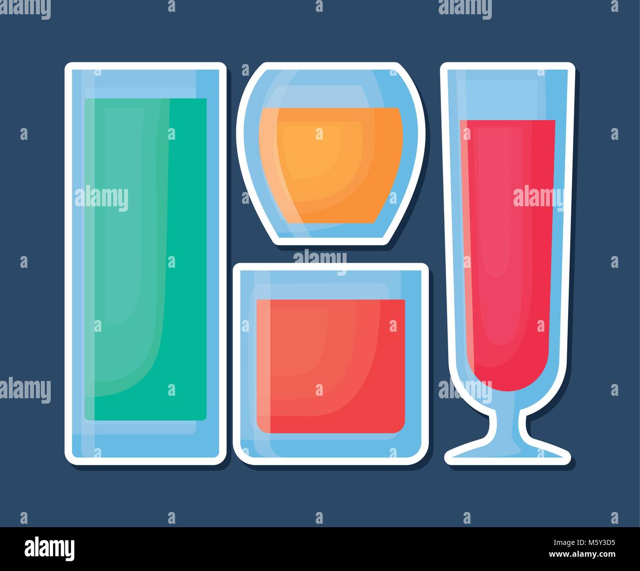 Cocktails drinks design Stock Vector Image & Art - Alamy