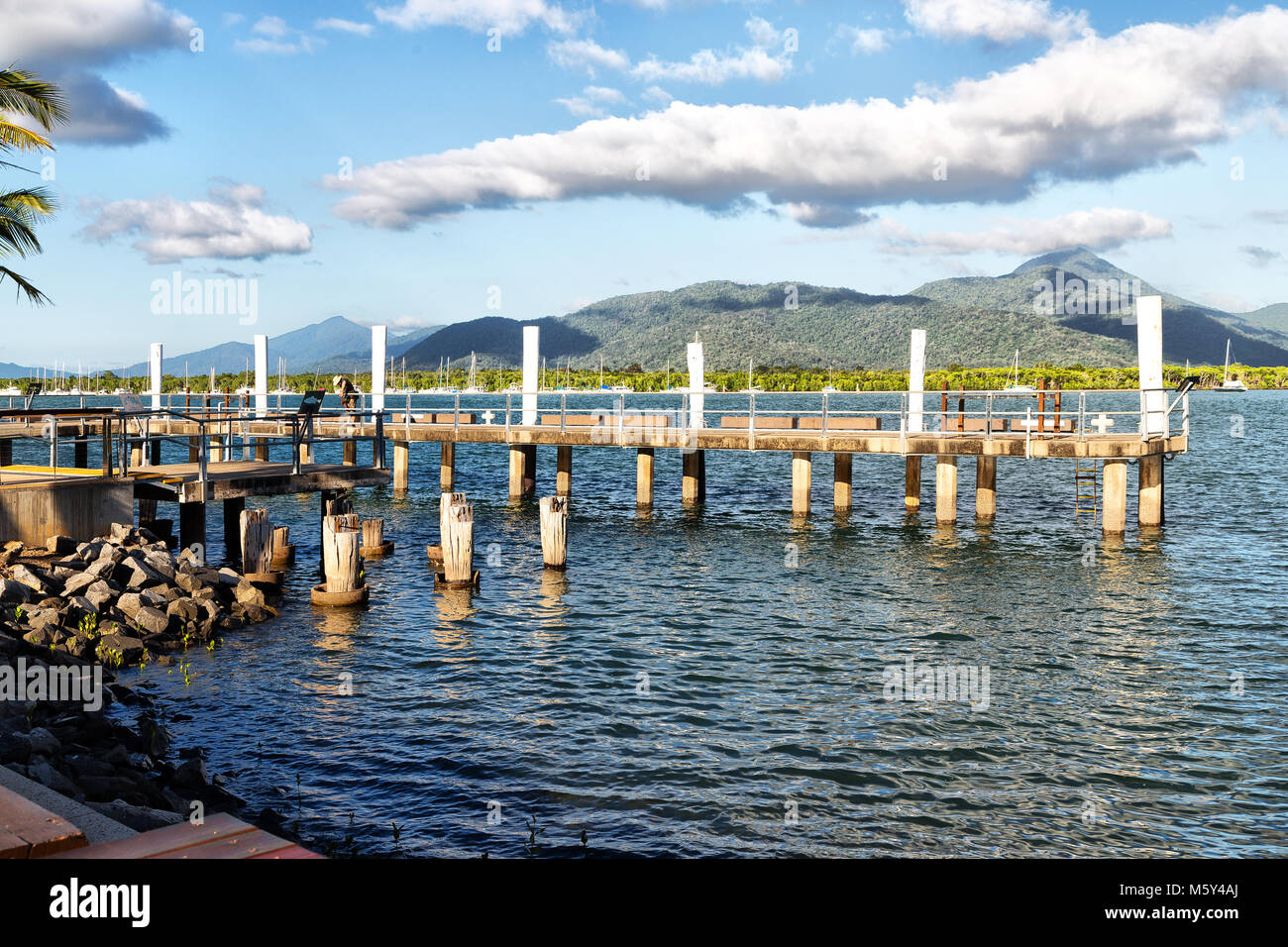 in australia pier for the boat and tourist in the ocean Stock Photo - Alamy
