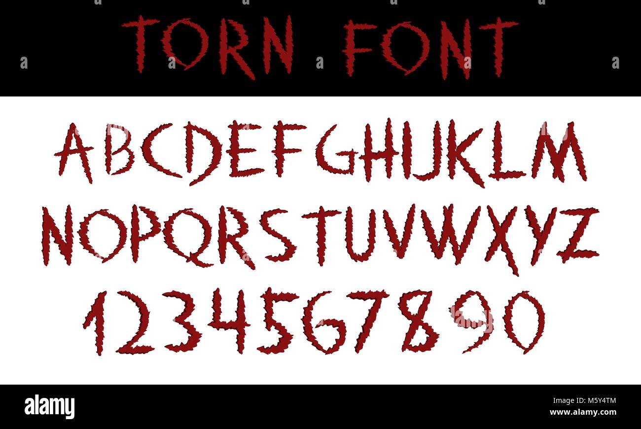 Hand written typography typeface Stock Vector Images - Alamy