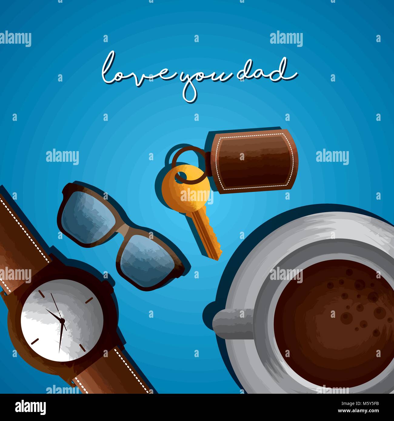 Love dad word lettering Stock Vector Images - Alamy