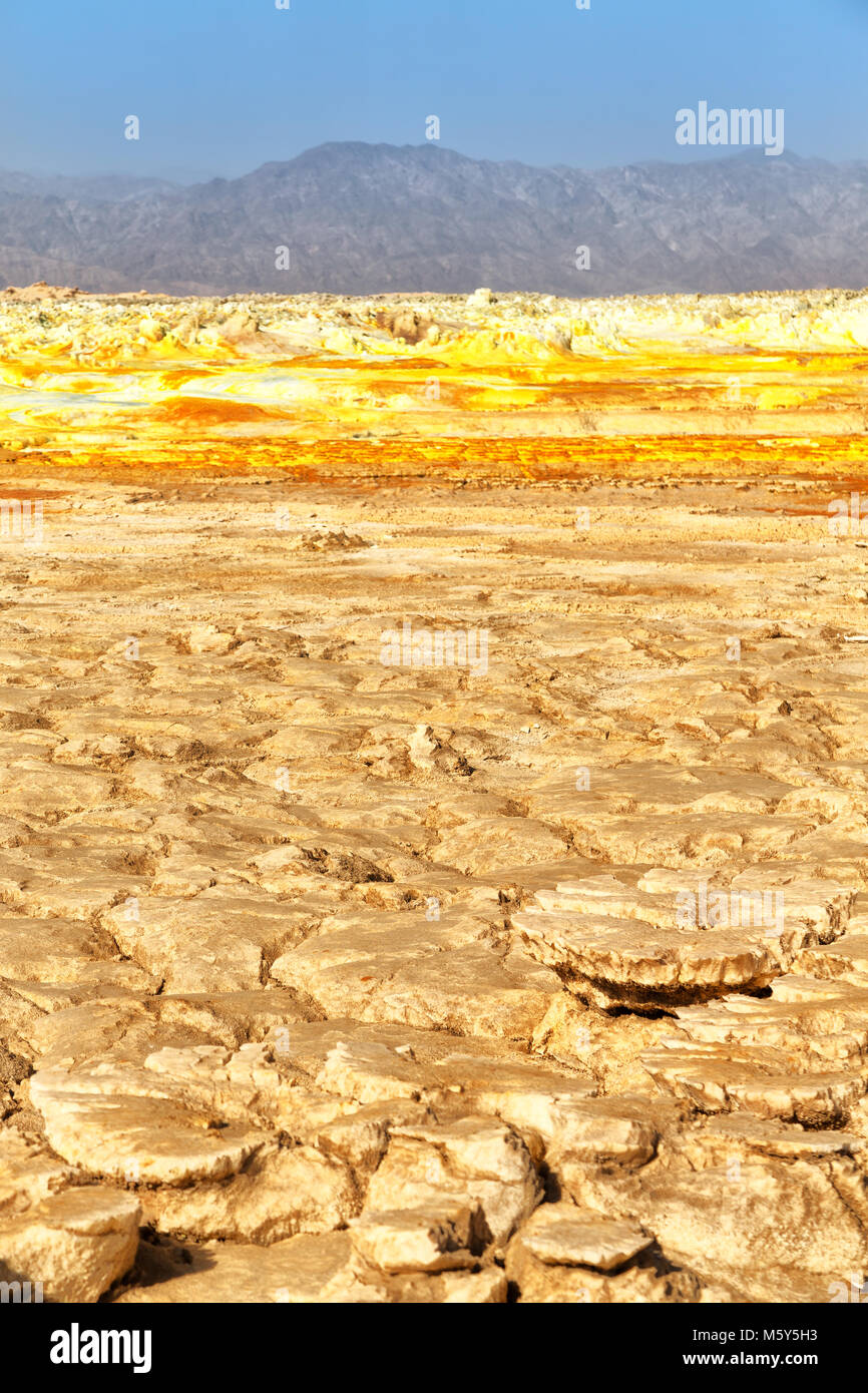 in danakil ethiopia africa the volcanic depression of dallol Stock ...