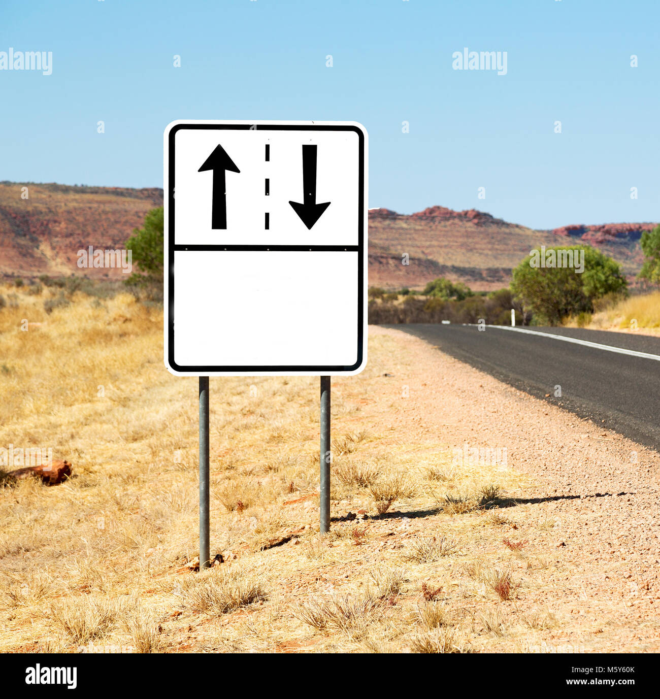 in australia the sign empty like concept of safety Stock Photo - Alamy