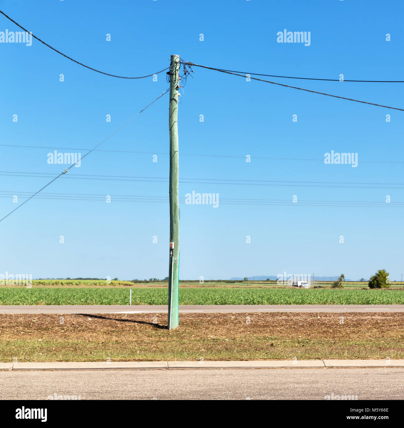 in australia the concept of power line with electrical pole in the ...