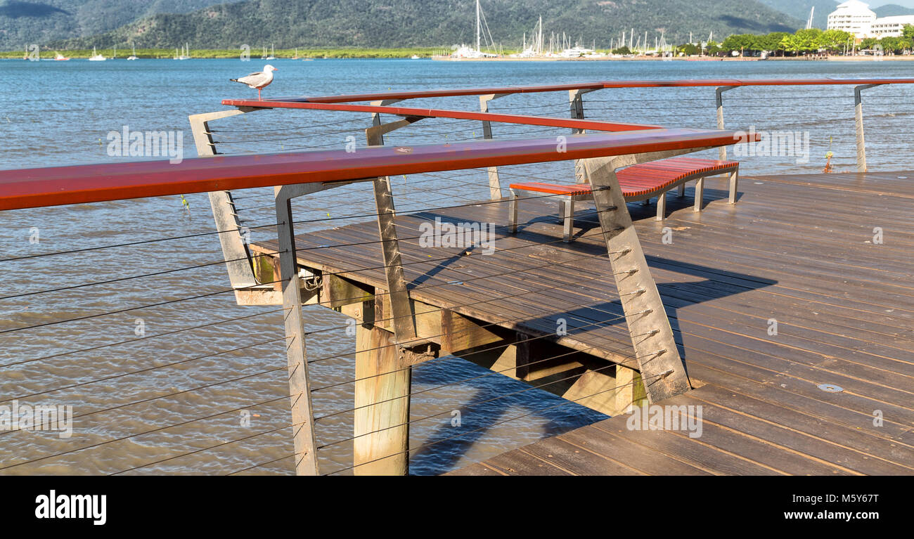 in australia pier for the boat and tourist in the ocean Stock Photo - Alamy