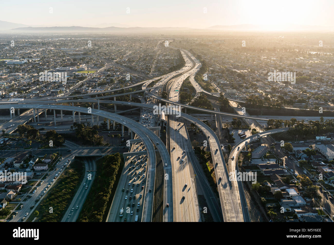 110 105 freeway interchange hi-res stock photography and images - Alamy
