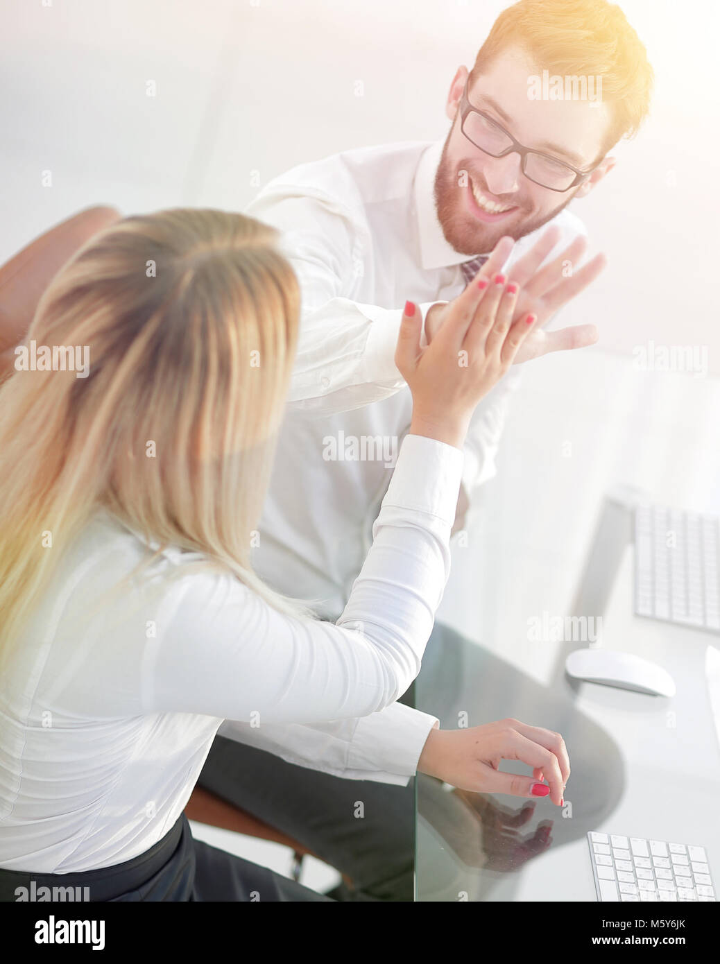 closeup photo of company employees. business background Stock Photo - Alamy