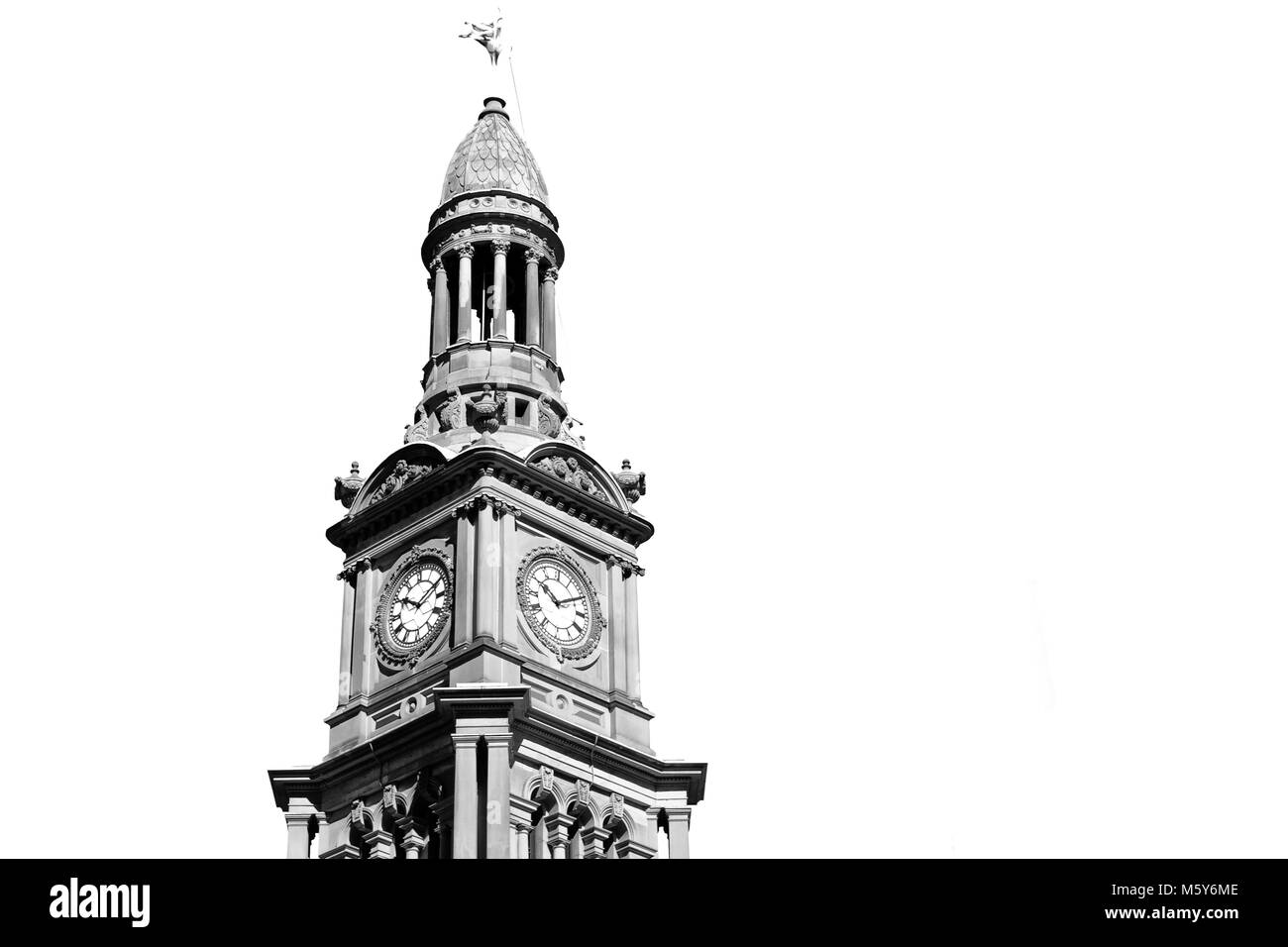 in australia sydney the antique clock tower Stock Photo - Alamy