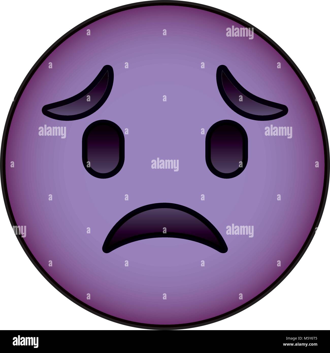 Purple Sad Face