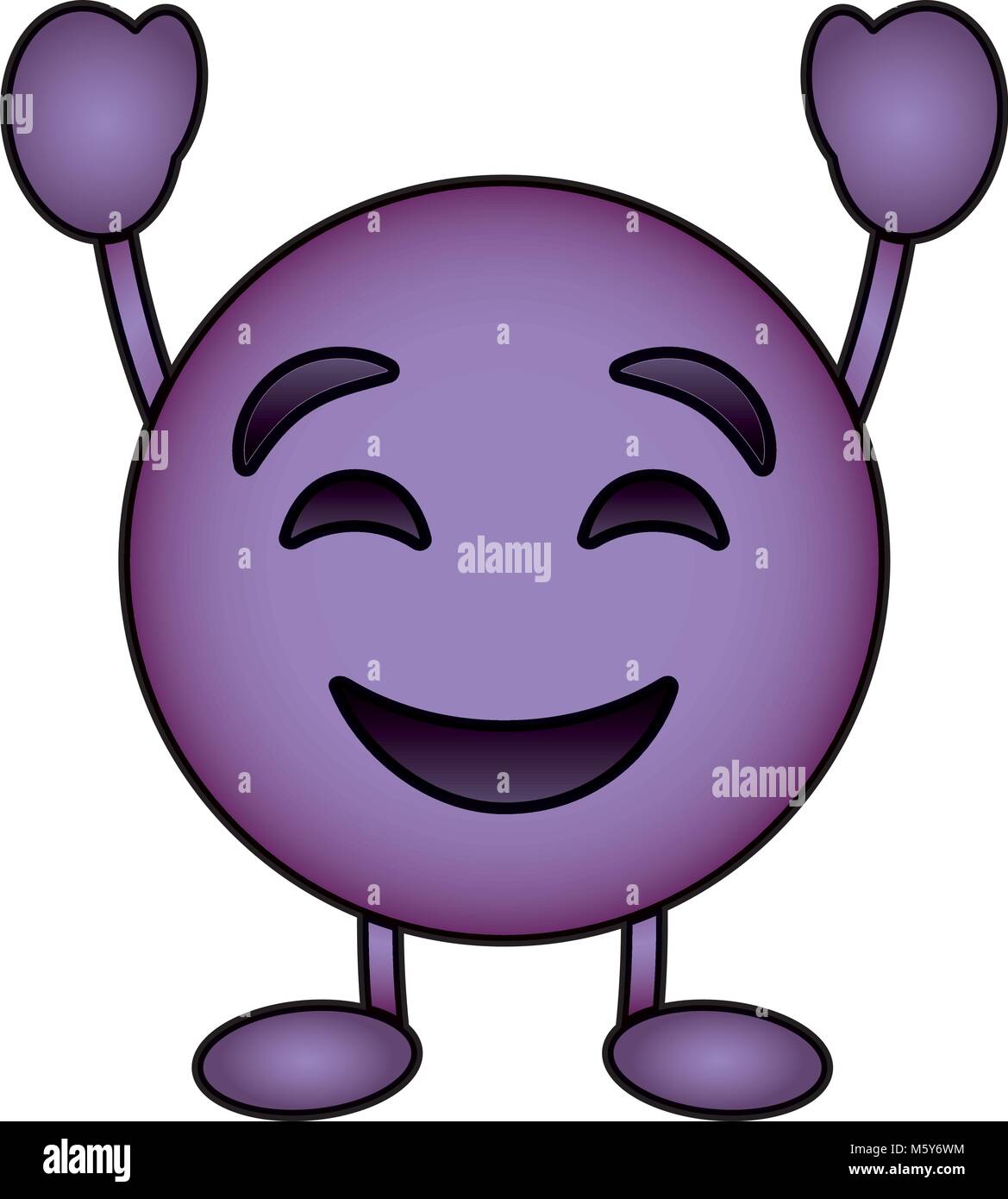 Purple smiley smiling face Stock Vector Images - Alamy