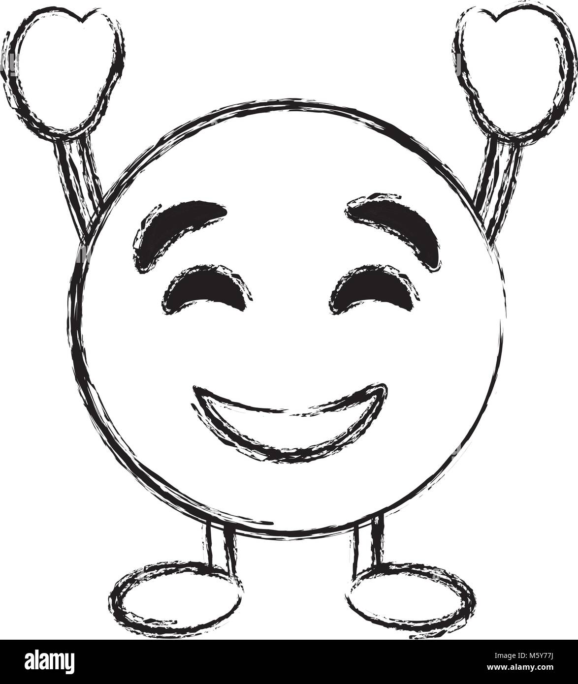emoticon cartoon face smiling character Stock Vector Image & Art - Alamy