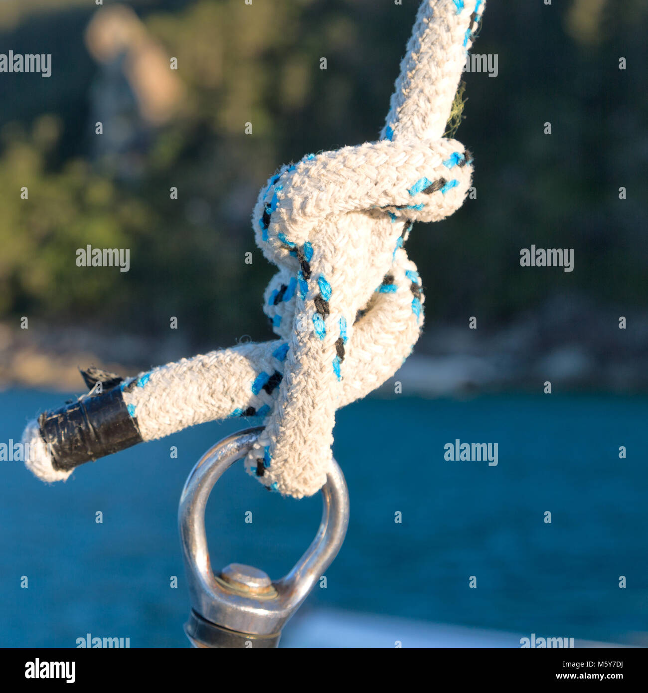 in australian catamaran a old rope in the sky like abstract concept ...