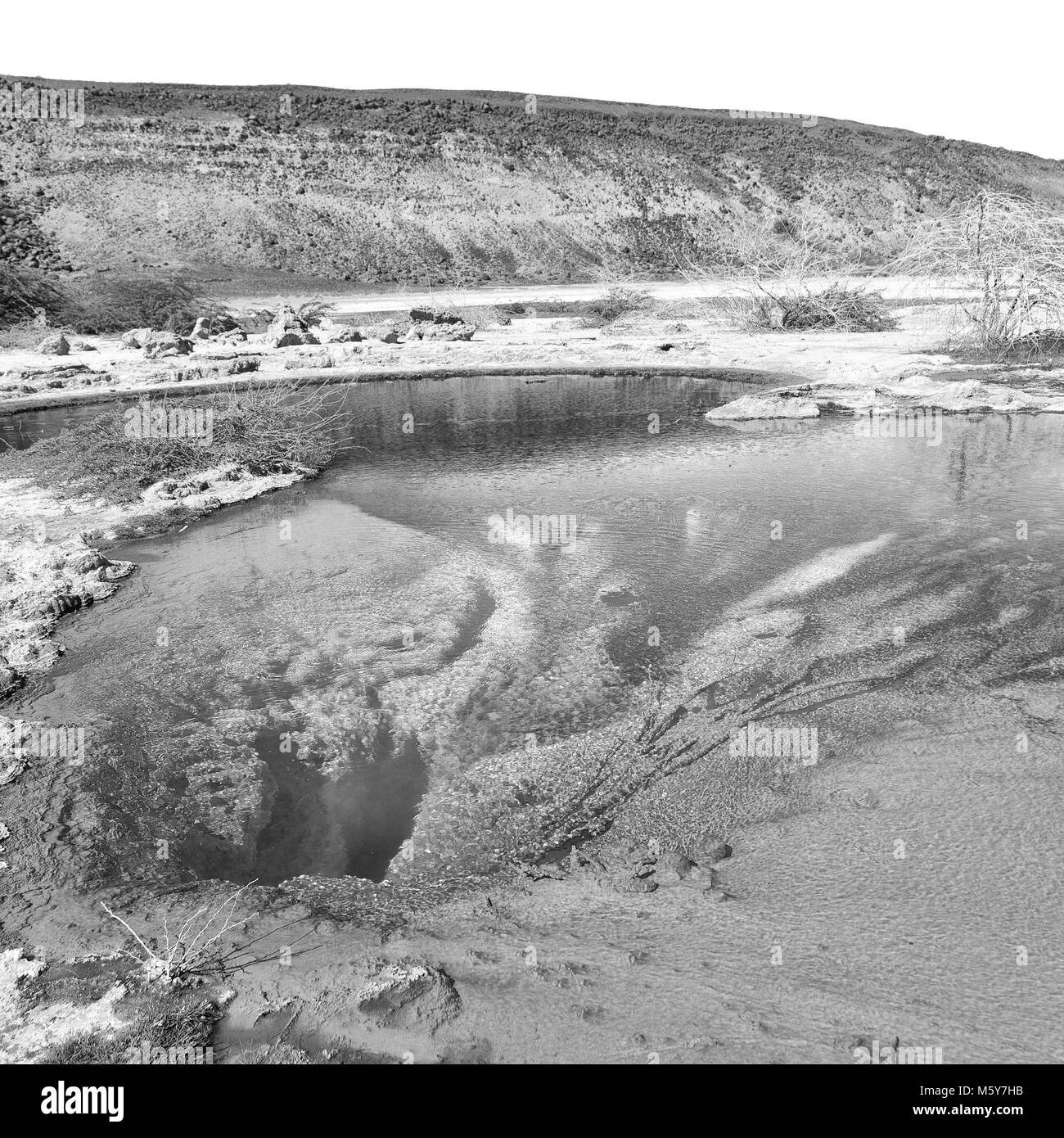 in danakil ethiopia africa the volcanic depression of dallol and pole ...