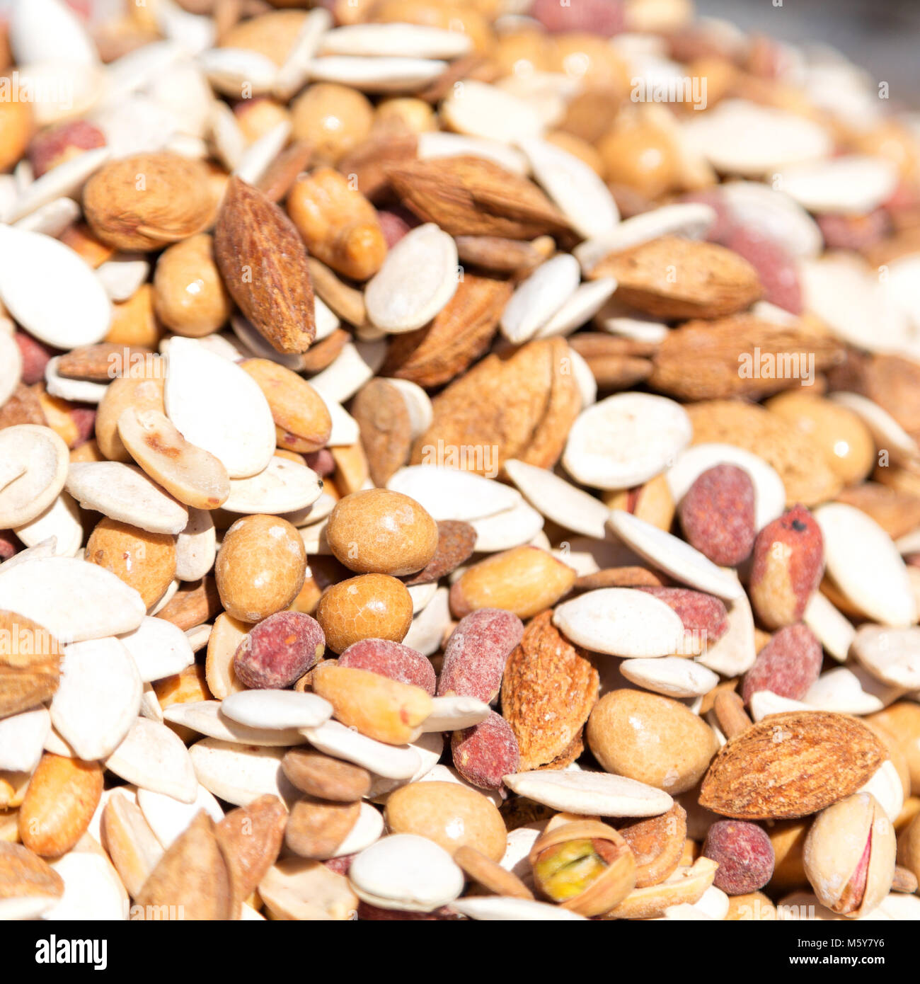 abstract background texture of the dried fruits in the market concept ...