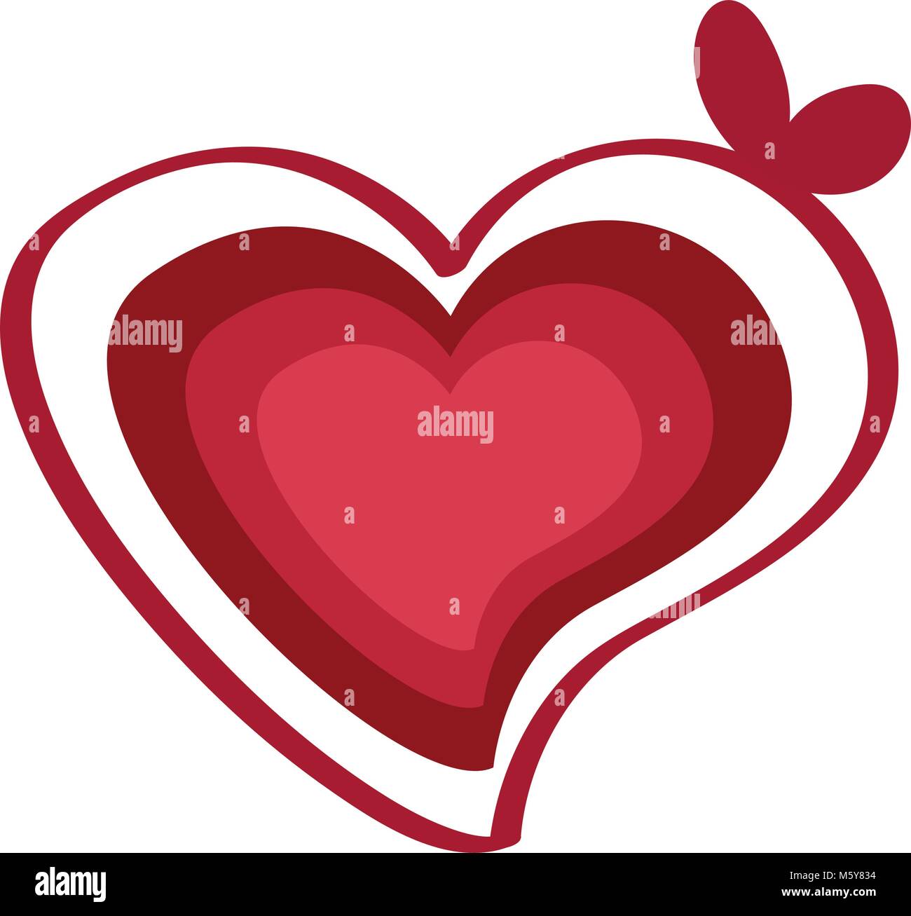 Abstract heart shape Stock Vector Image & Art - Alamy