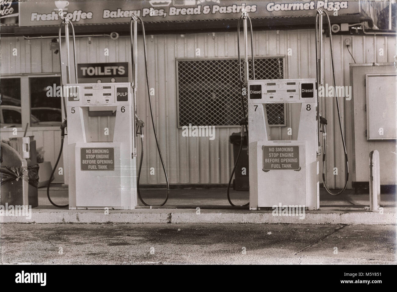 in australia the old gasoline pump station service concept Stock Photo ...