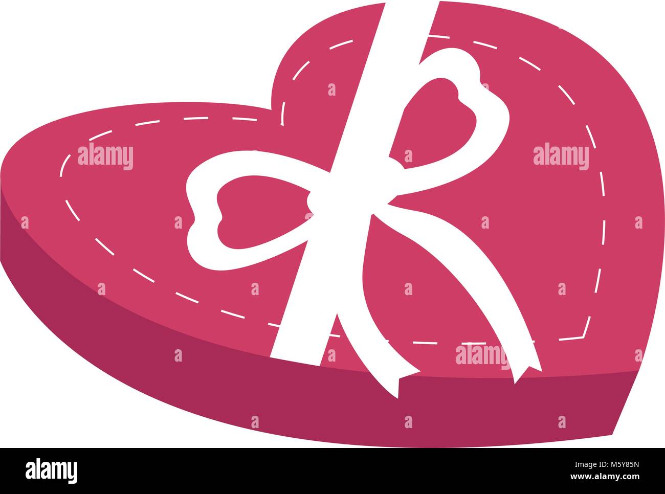 Heart shaped red box Stock Vector Images - Alamy