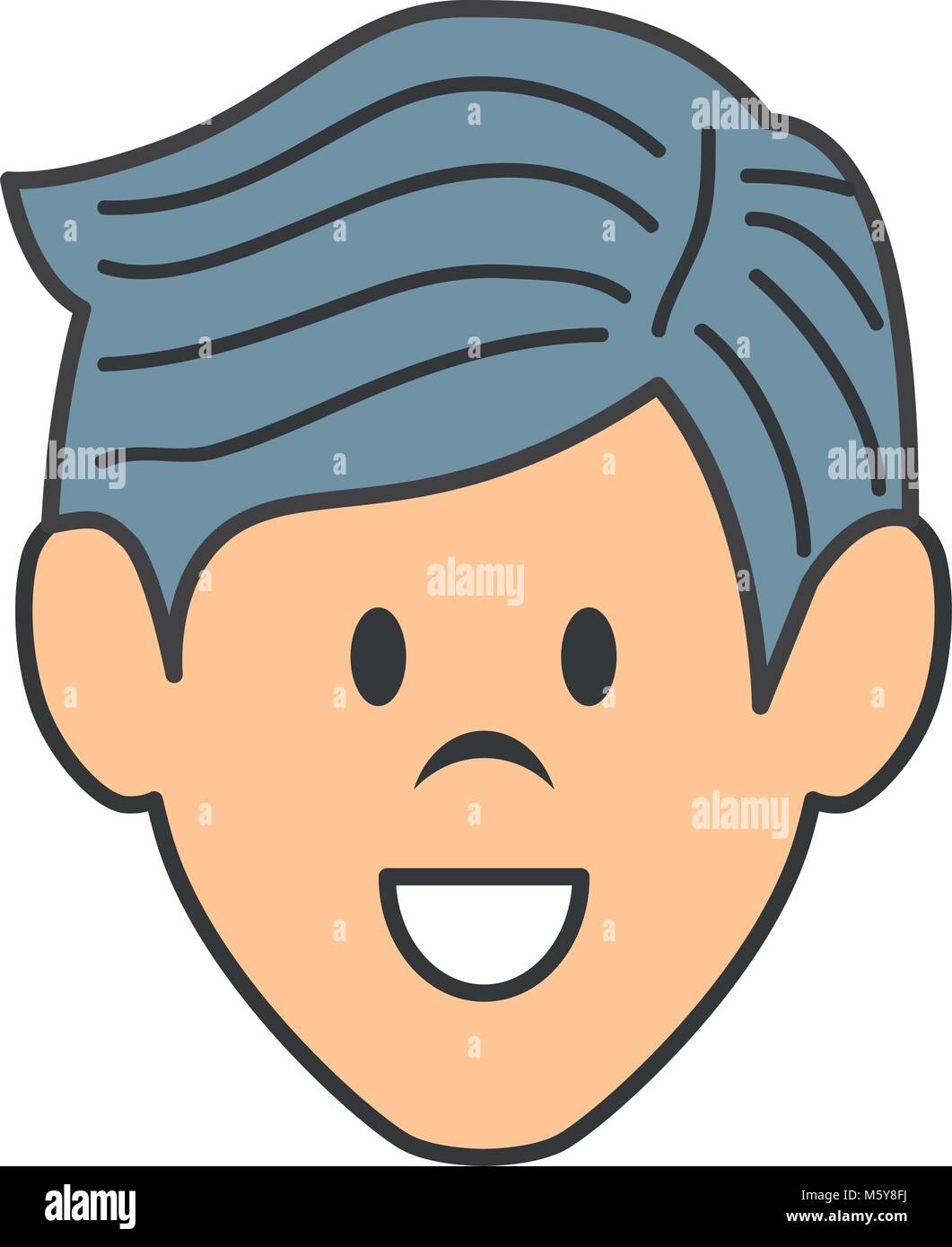 young man head avatar character Stock Vector Image & Art - Alamy