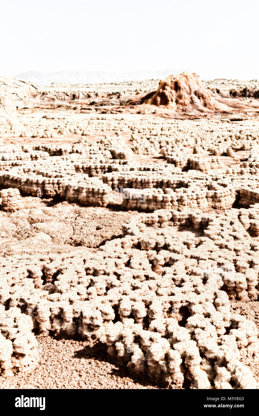 in danakil ethiopia africa the volcanic depression of dallol Stock ...