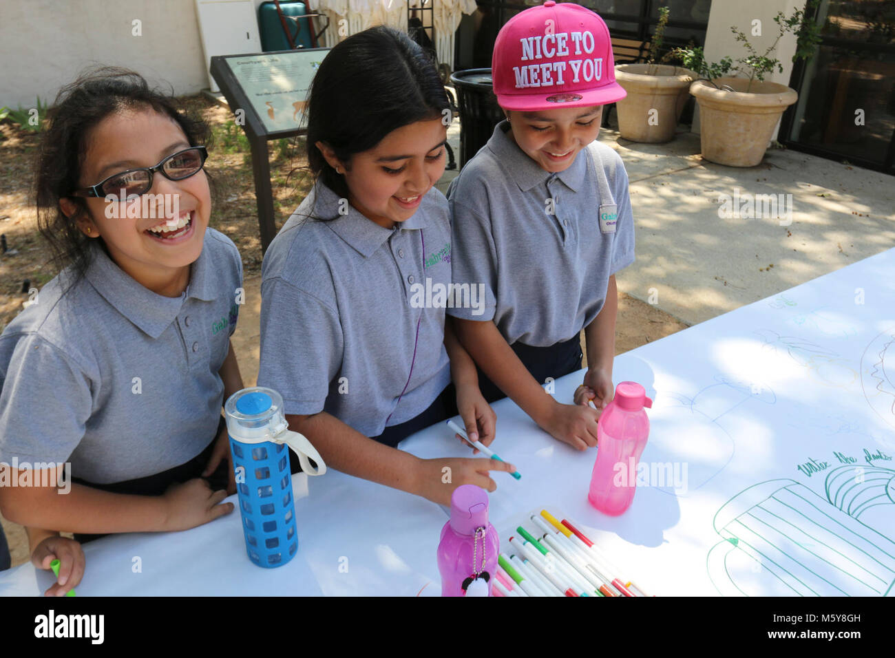 Art Activity. Students get creative Stock Photo - Alamy