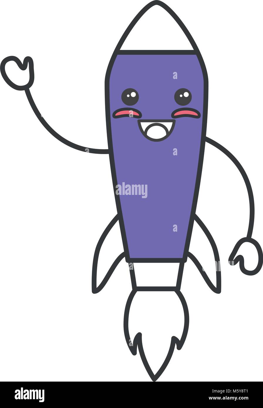rocket launcher kawaii character Stock Vector Image & Art - Alamy