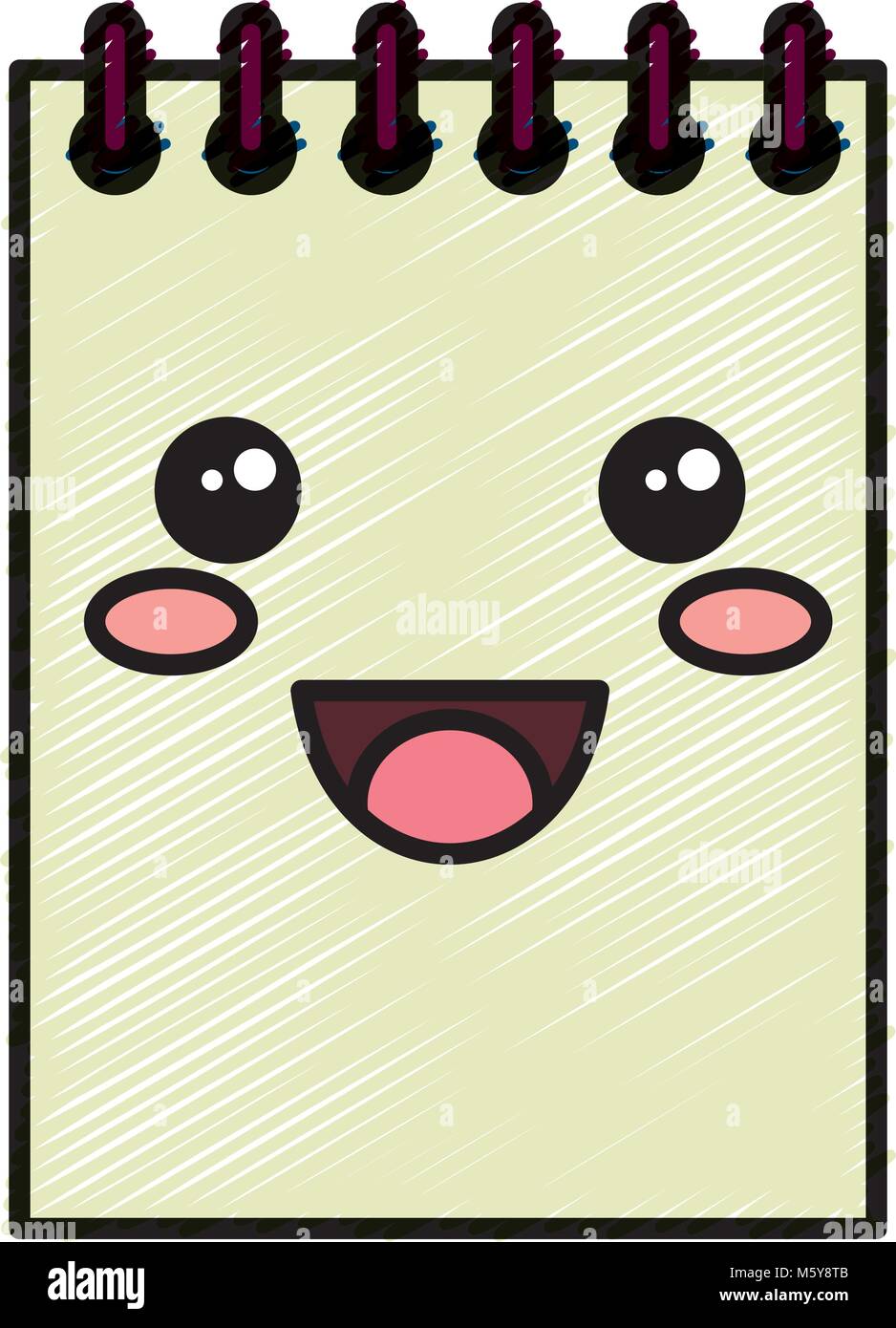 notebook school kawaii character Stock Vector Image & Art - Alamy