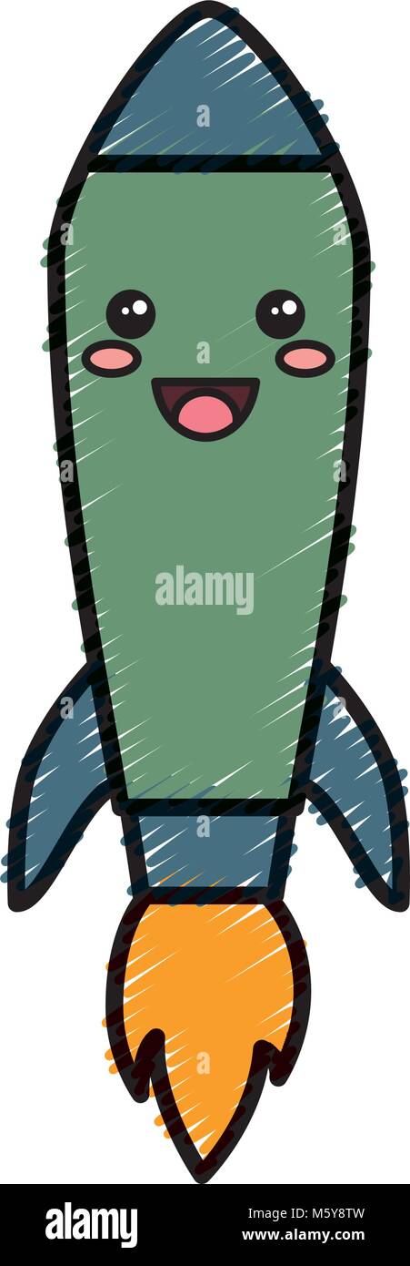 rocket launcher kawaii character Stock Vector Image & Art - Alamy