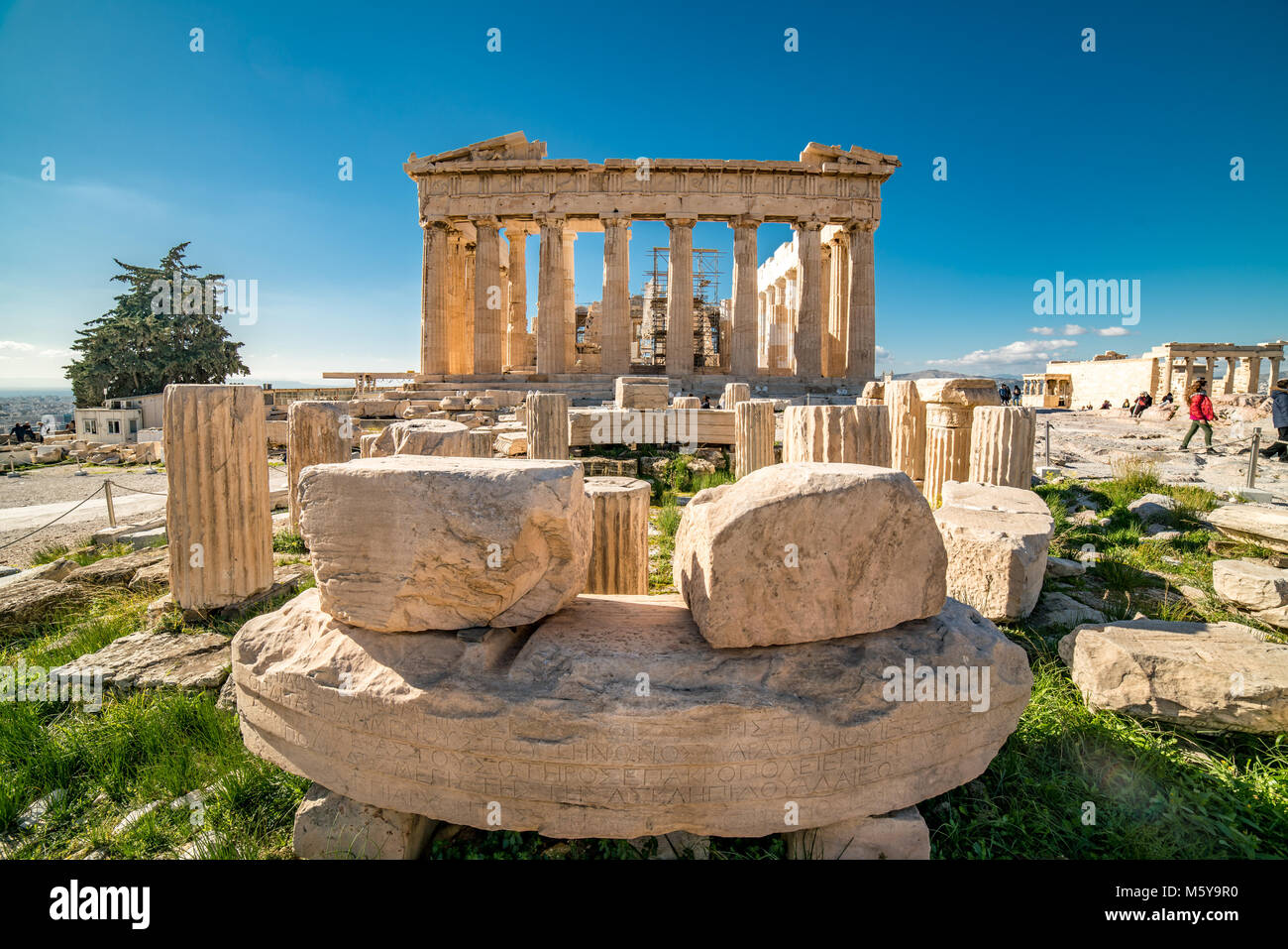 Parthenon Acropolis of Athens Archaeological Place Stock Photo - Alamy
