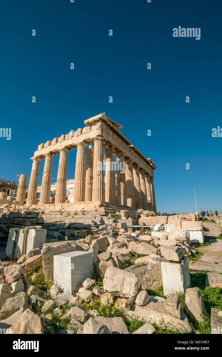 Parthenon Acropolis of Athens Archaeological Place Stock Photo - Alamy