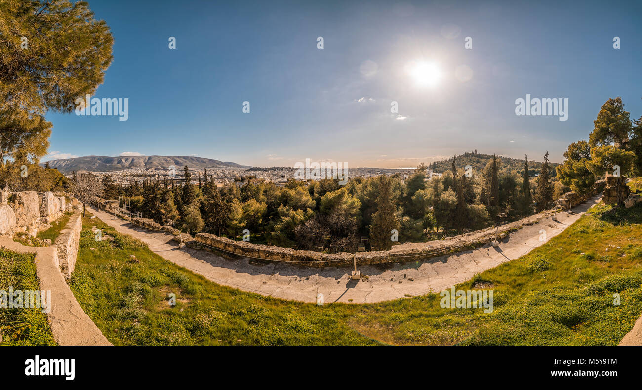 Back side of Acropolis Parthenon at Athens, Greece Stock Photo - Alamy