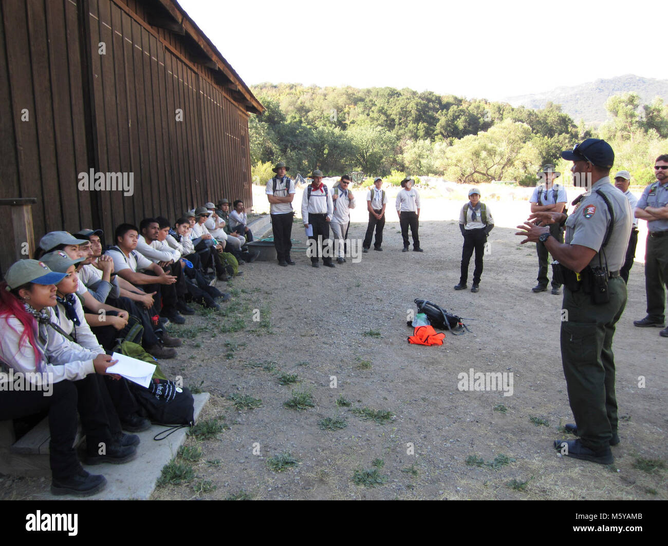 Paramount Ranch visit. SAMO Youth get safety talk from Law Enforcement ...