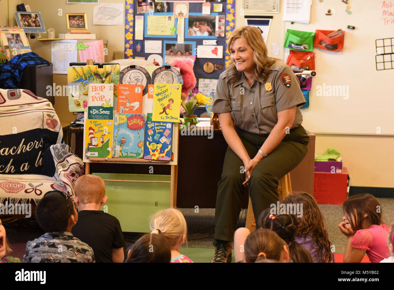 Rangers at Elementary School Stock Photo - Alamy