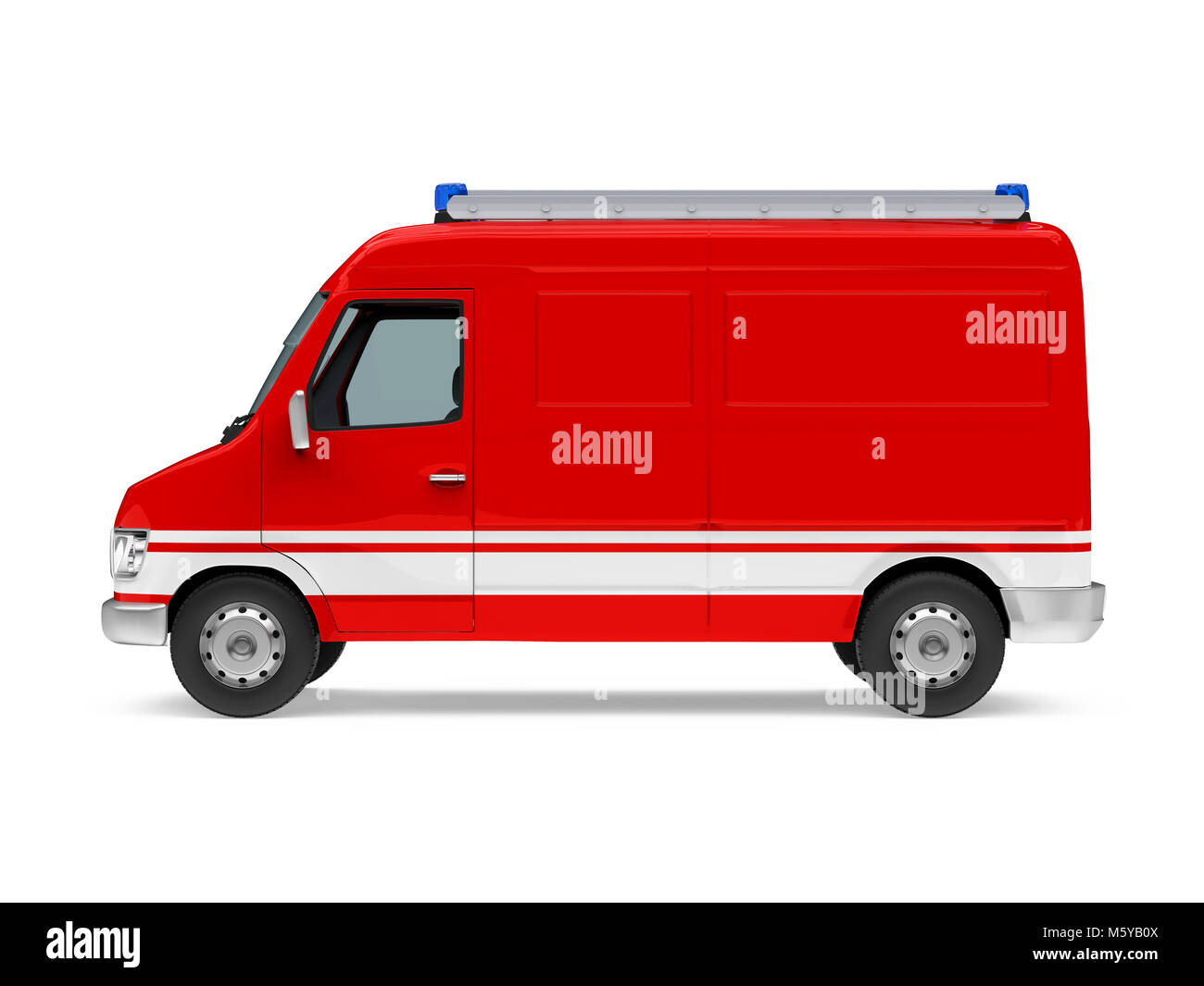 Fire Rescue Car Isolated Stock Photo - Alamy