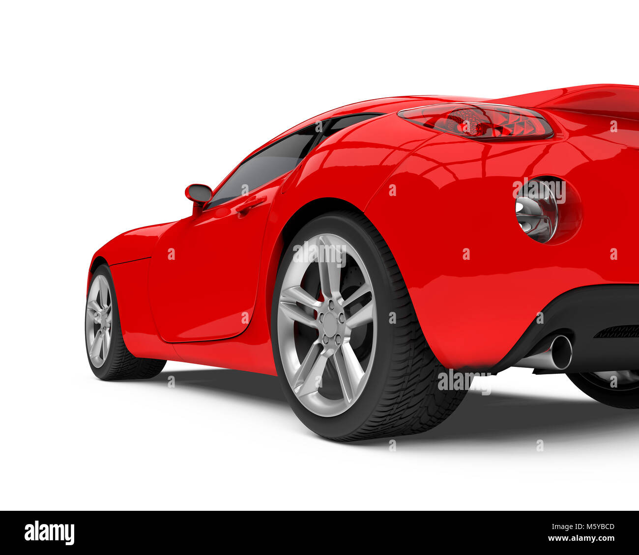 Red Sport Car Isolated Stock Photo - Alamy