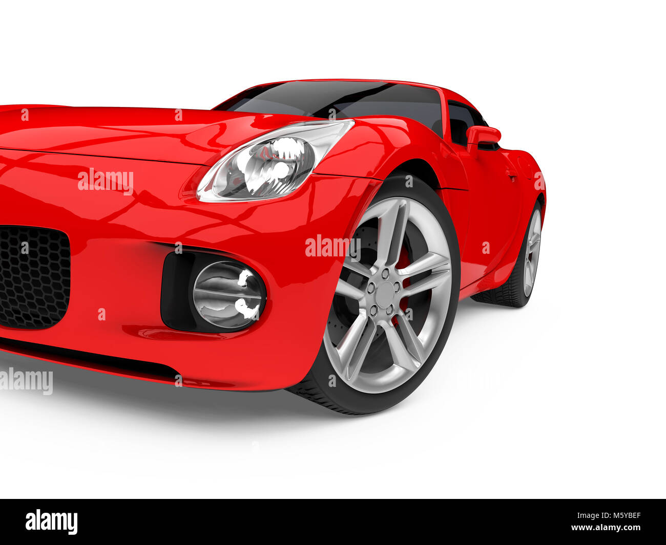 Red Sport Car Isolated Stock Photo - Alamy