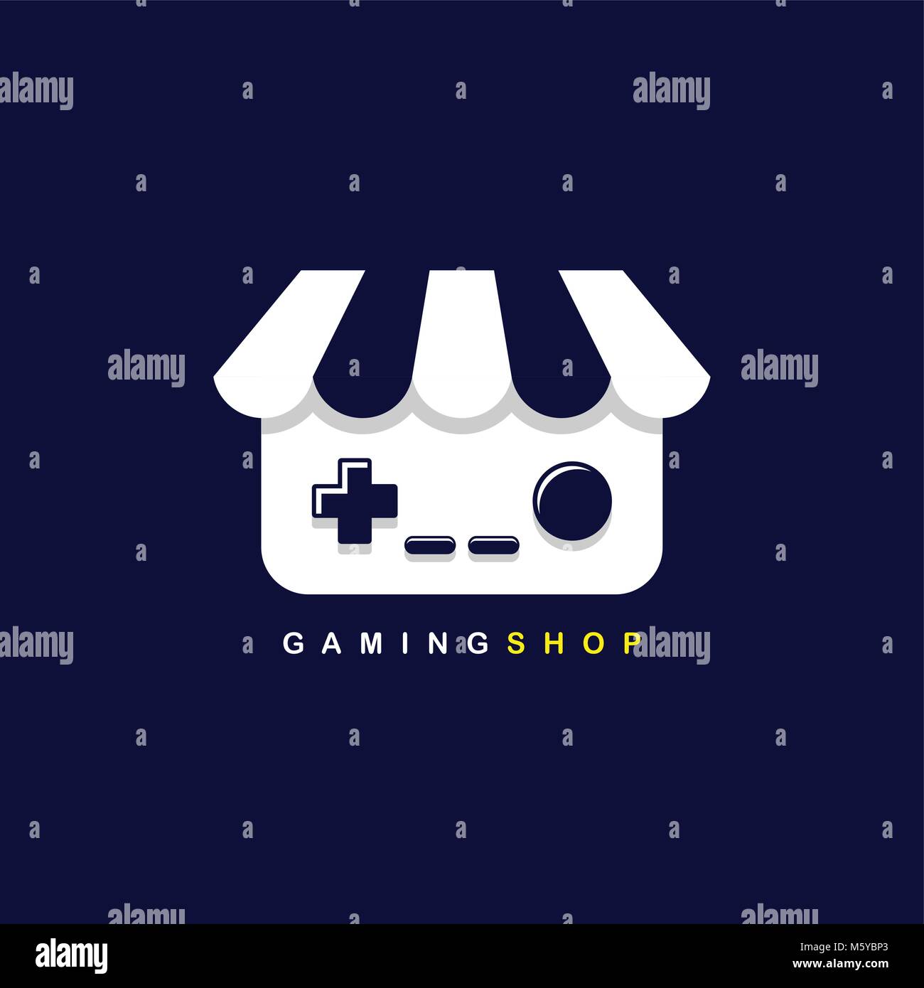 video game shop theme logo template vector Stock Vector Image & Art - Alamy