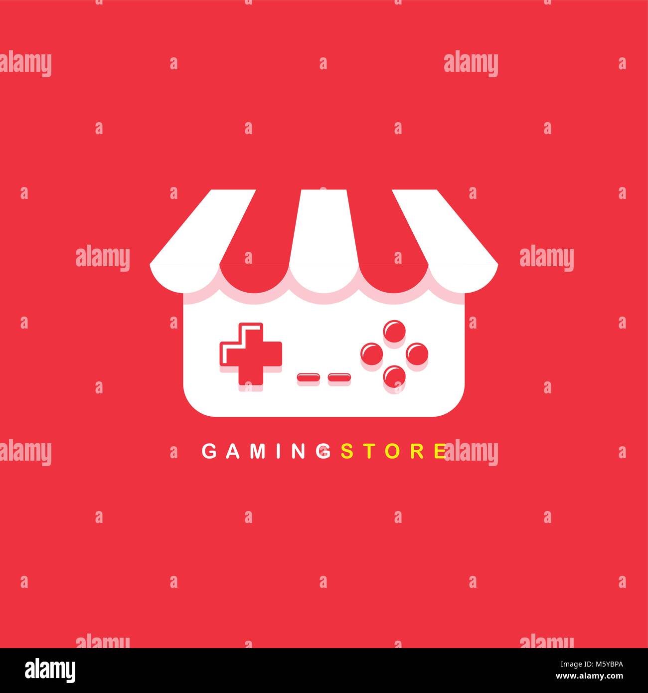 video game shop theme logo template vector Stock Vector Image & Art - Alamy