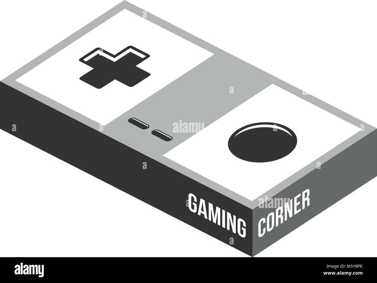 video game joystick console theme logo template vector Stock Vector ...