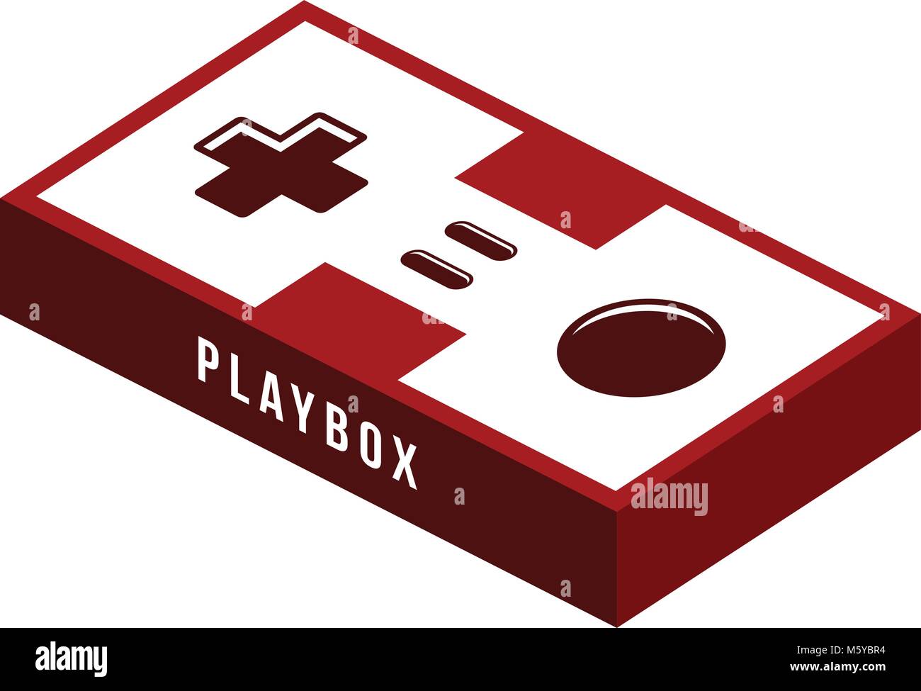 video game joystick console theme logo template vector Stock Vector ...