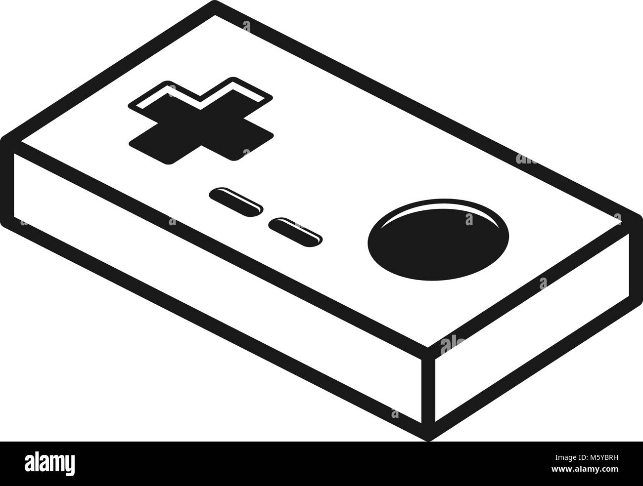 video game joystick console theme logo template vector Stock Vector ...