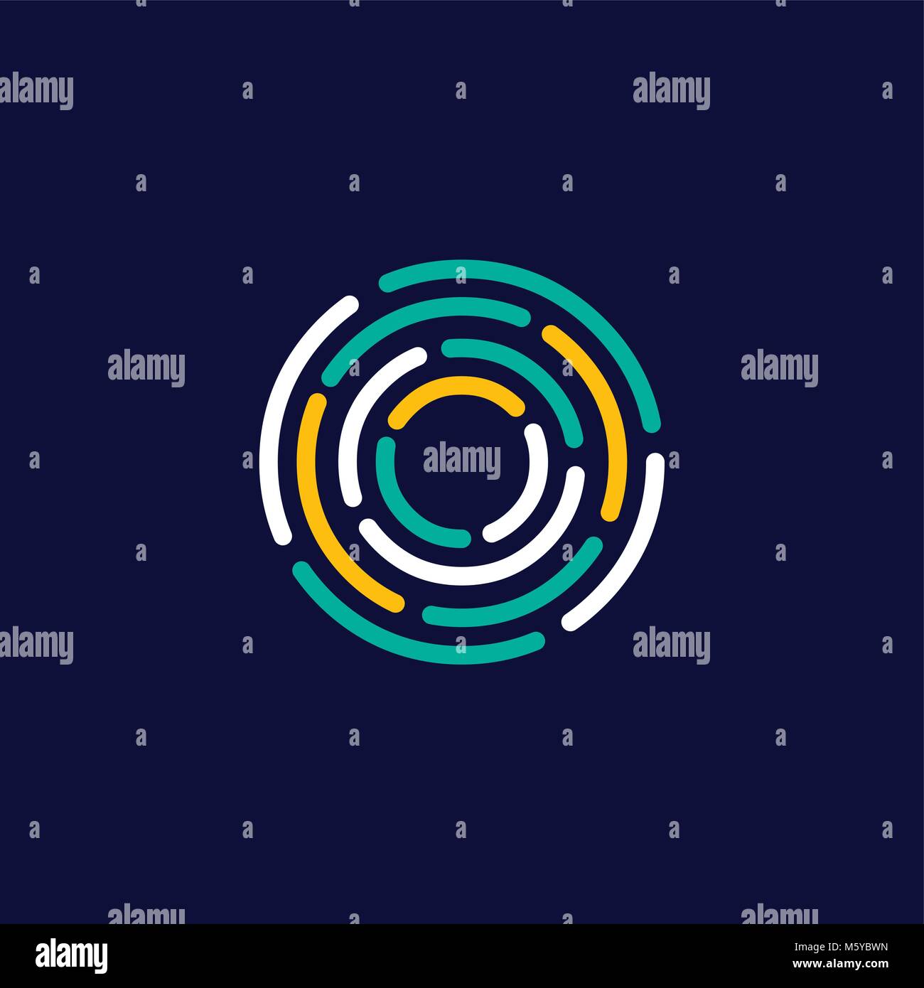 color alphabet letter logo identity template vector Stock Vector Image ...