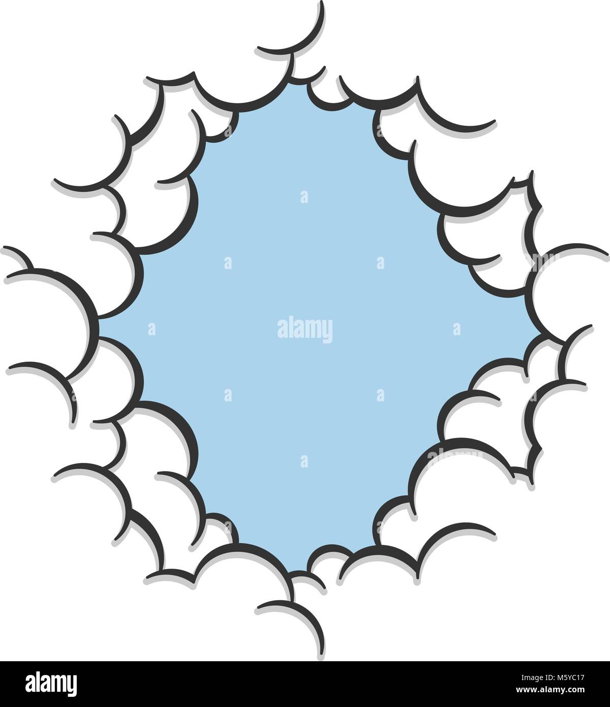 cloudy clear day blue sky theme cartoon vector Stock Vector Image & Art ...