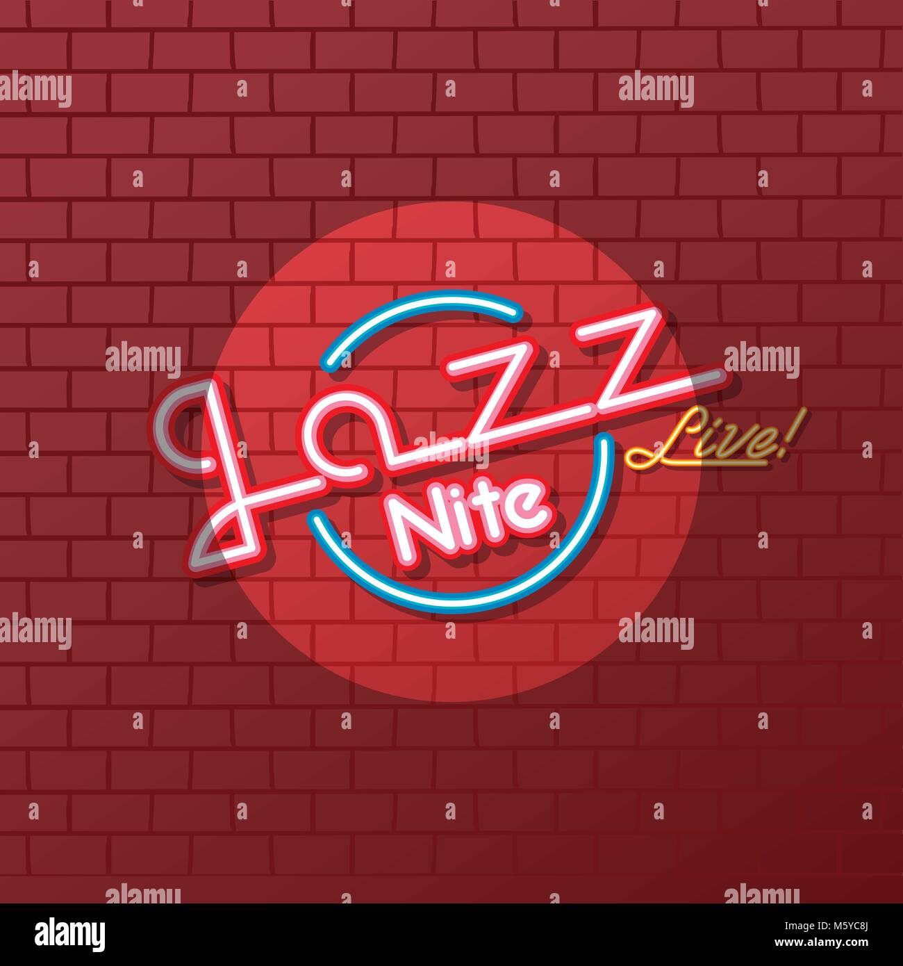 Jazz neon sign Stock Vector Images - Alamy