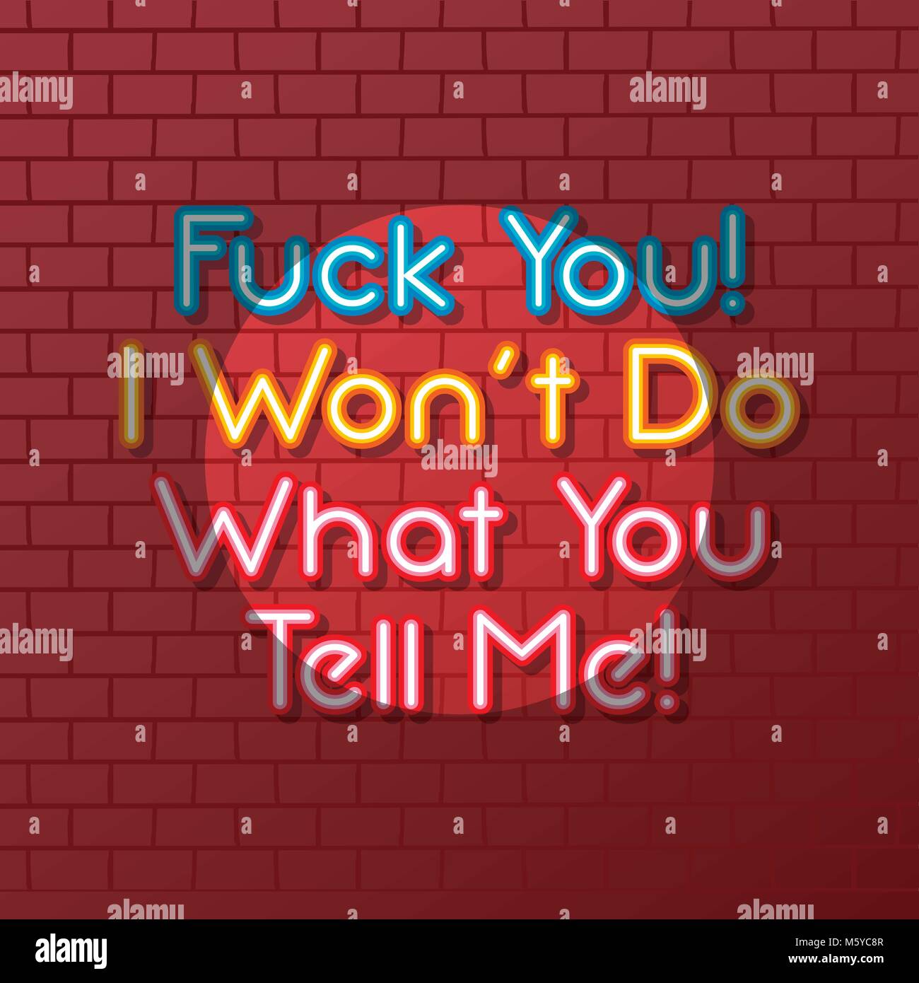 neon sign text theme vector art illustration Stock Vector Image & Art ...